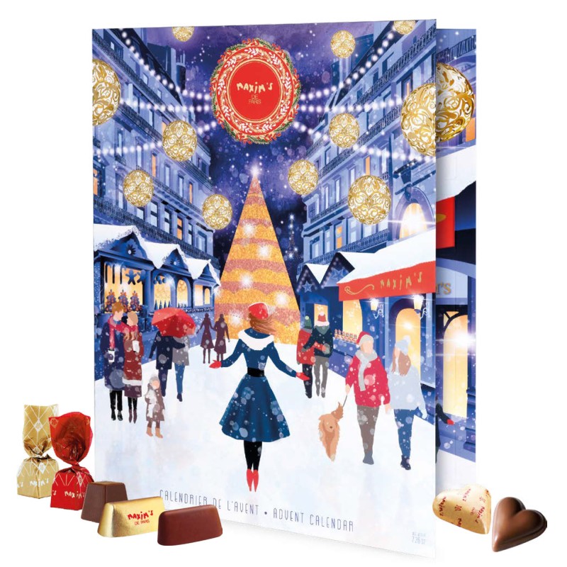 Chocolate Advent Calendar, 24 Exquisite Treats - Maxim's de Paris
